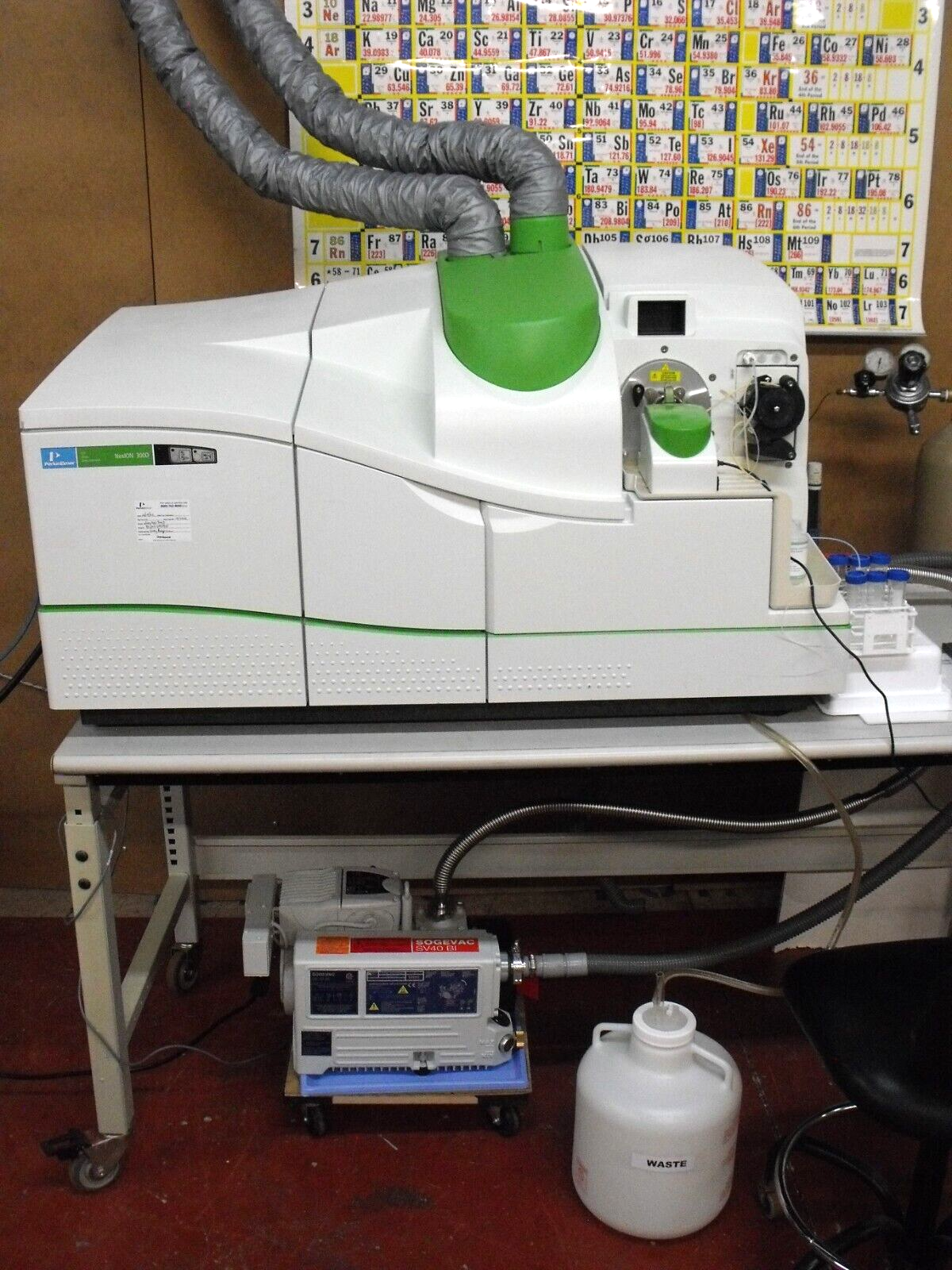 PERKIN ELMER NEXION 300D ICP/MS ICP-MS MASS SPECTROMETER CHILLER ...