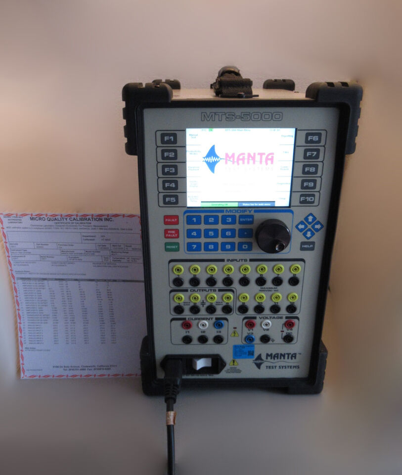 Manta MTS-5000 3-Phase Protective Relay Test System - GRIDATAMA EQUIPMENT